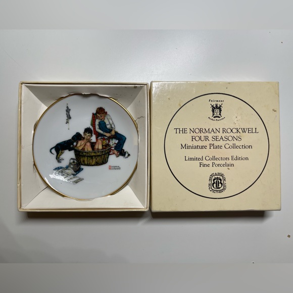 Norman Rockwell | Art | The Norman Rockwell Four Seasons Miniature ...